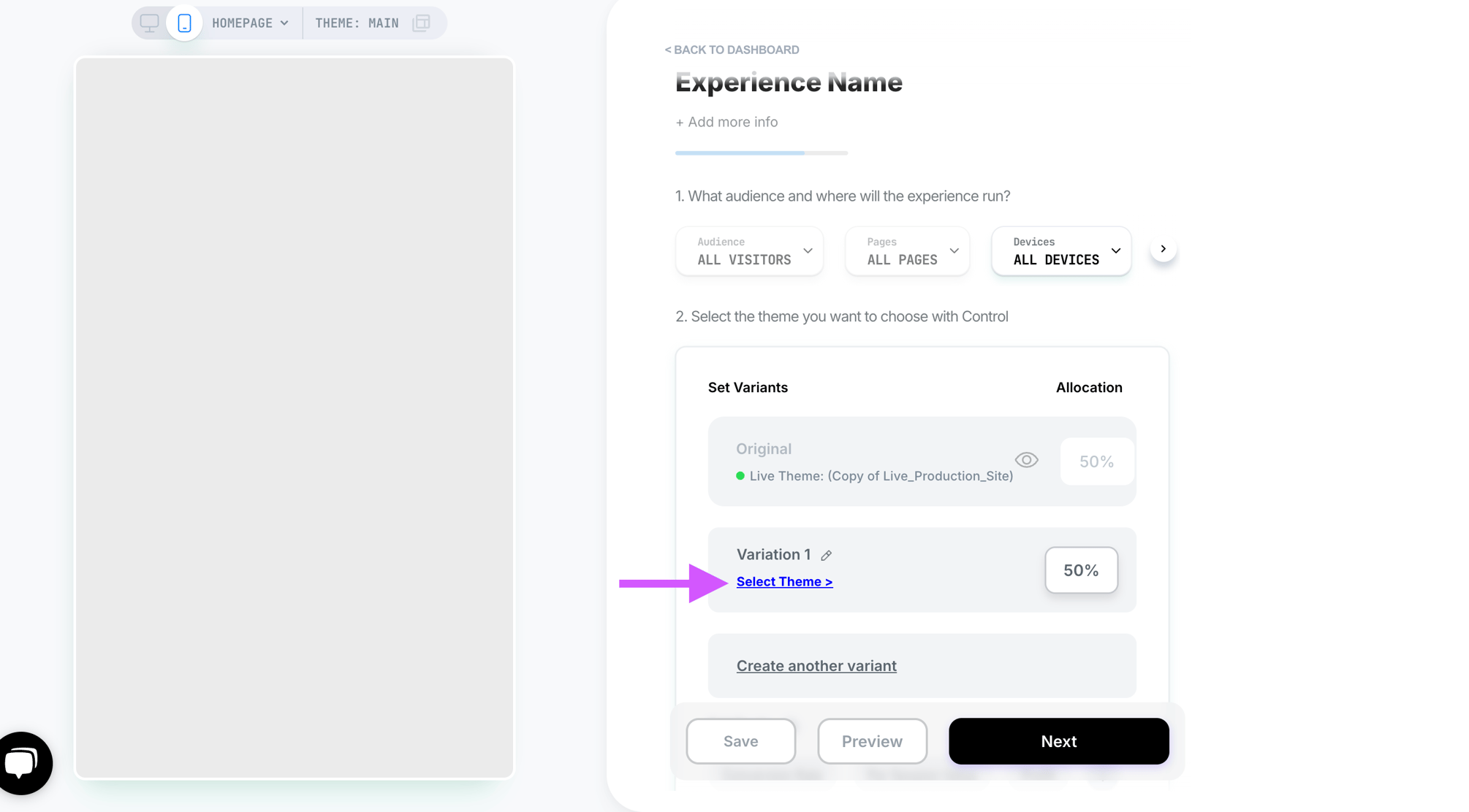 Create a Theme Test